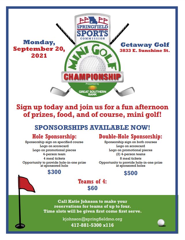 Sports Commission Mini Golf Championship - Springfield Sports Commission
