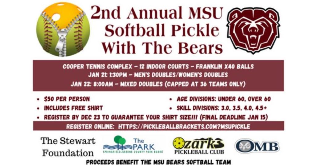 2nd Annual MSU Softball Pickle with The Bears - Springfield Sports ...
